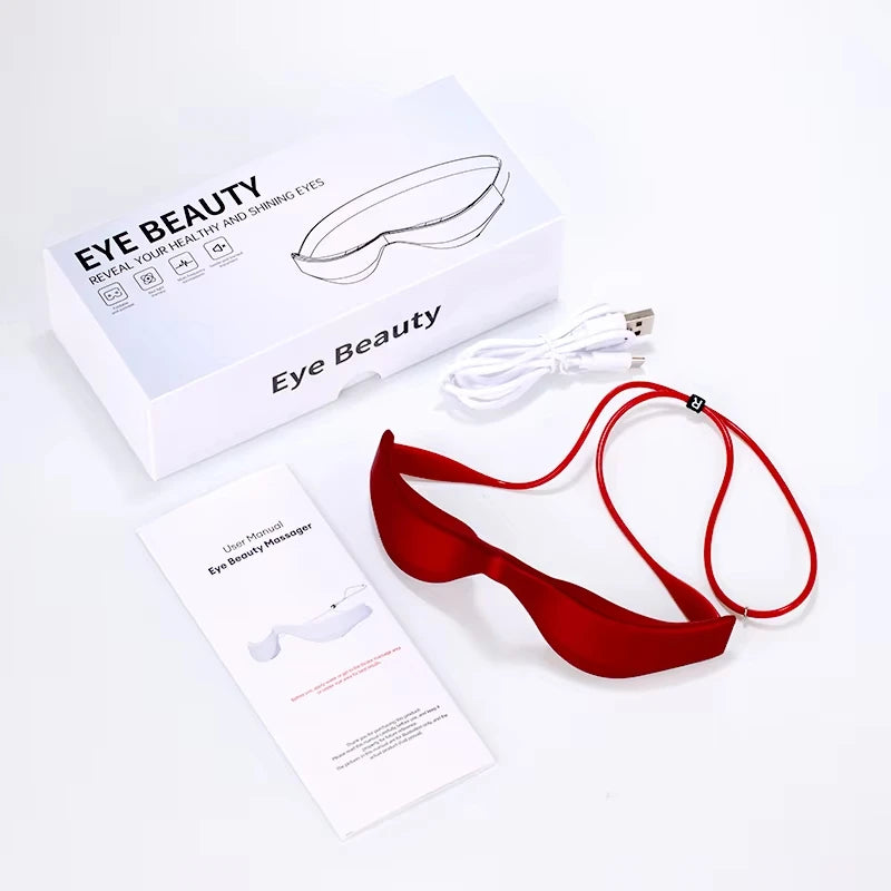 Electric Eye Massager Glasses EMS Red Light Therapy Eye Care Device Da ...